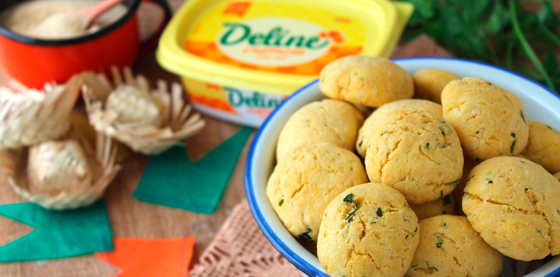 Deline - Nossas receitas: Broa salgada de fubá