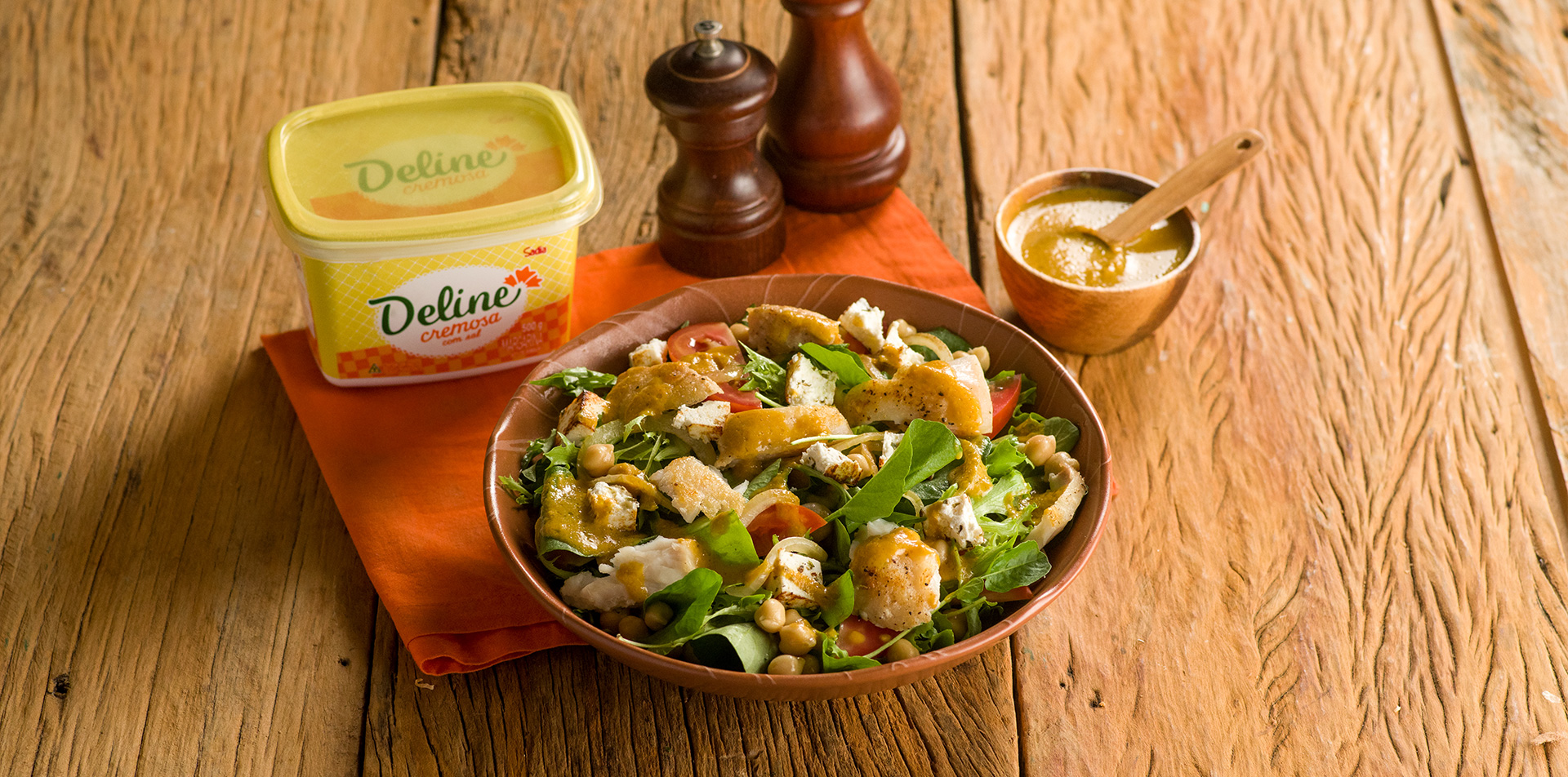 Deline - Nossas receitas: Mix de Folhas com Grão de Bico, Ricota ...
