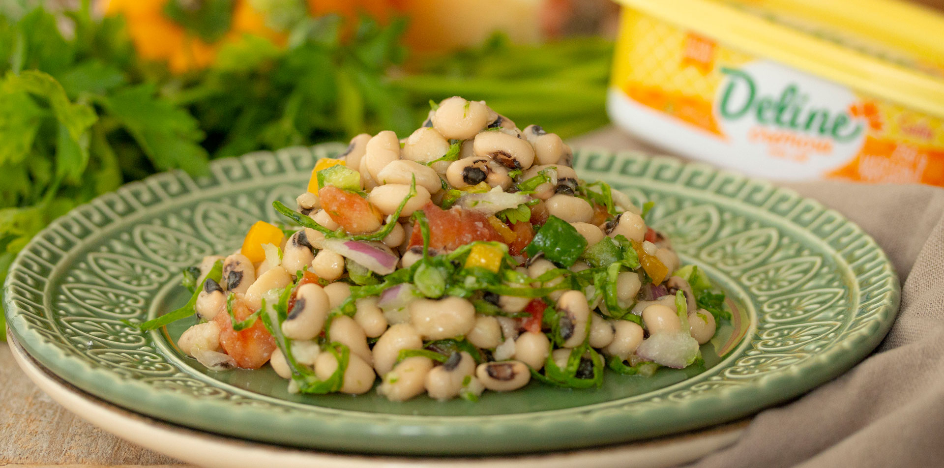 Deline - Nossas receitas: Salada de feijão fradinho